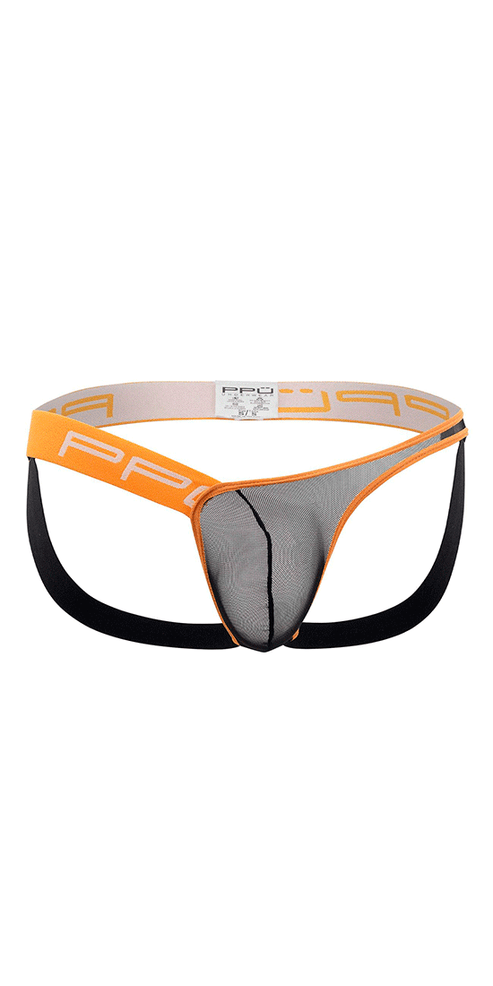 Ppu 2308 One Side Mesh Jockstrap Orange – MensUnderwearStore.com - Men ...