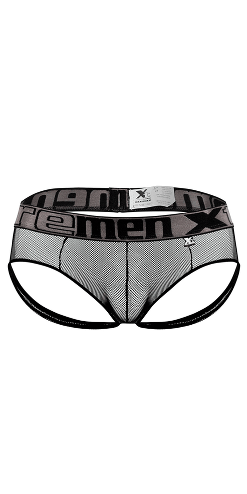 Xtremen 91124 Revealing Lace Jocks Black – MensUnderwearStore.com